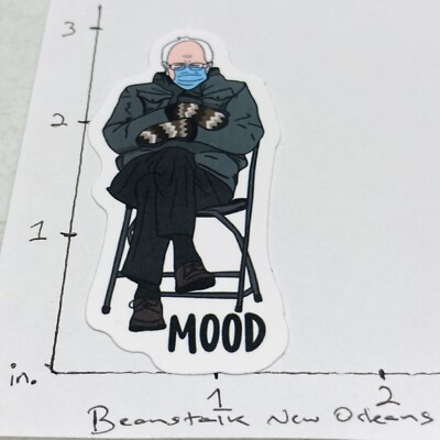 NEW‼ Bernie Sanders Mood Funny Humor Meme Vinyl Sticker Decal • w ...