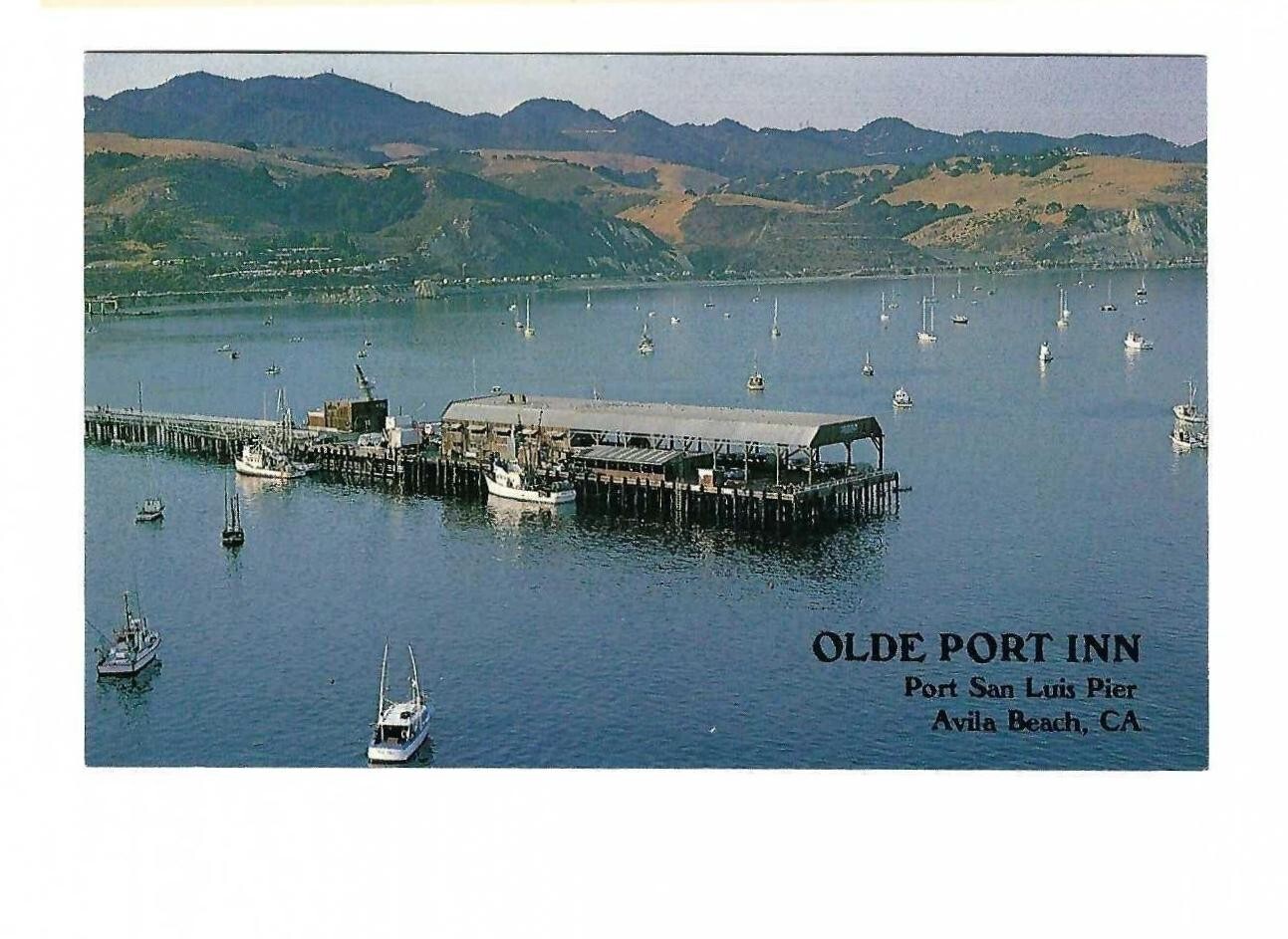 Postcard Olde Port Inn Restaurant, Port San Luis Pier Avila Beach ...