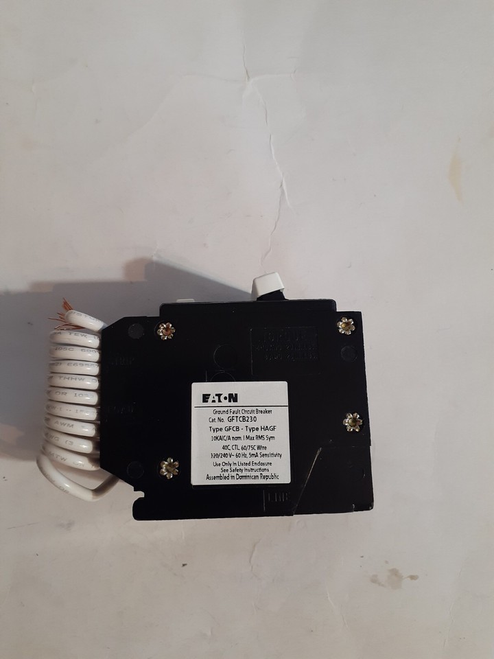 Eaton/Cutler-Hammer GFTCB230 30 Amp 120/240V Type BR GFCI Circuit ...
