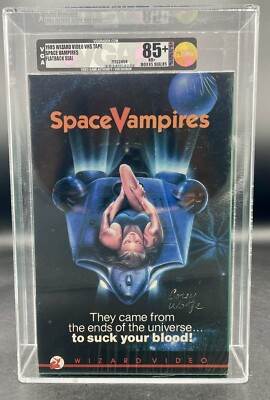 Signed VGA 85+ Box 85 Seal 85 1985 Space Vampires VHS MOVIE SEALED ...