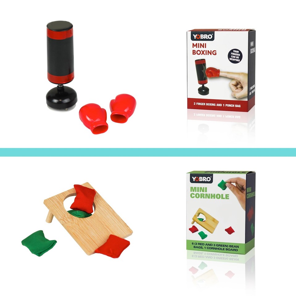 Mini Finger Sports Game Set - White Elephant Gifts with Mini Golf ...