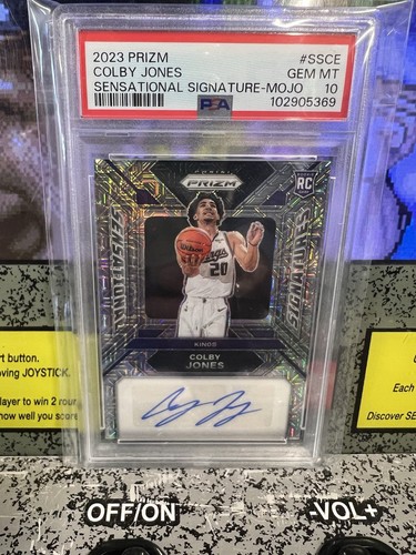 2023 Prizm Colby Jones Sensational Signature#SSCE Mojo 7/25 Rookie PSA ...