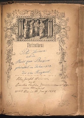 1866 Family Bible for Heinen family (Bible Rescue #116) | eBay