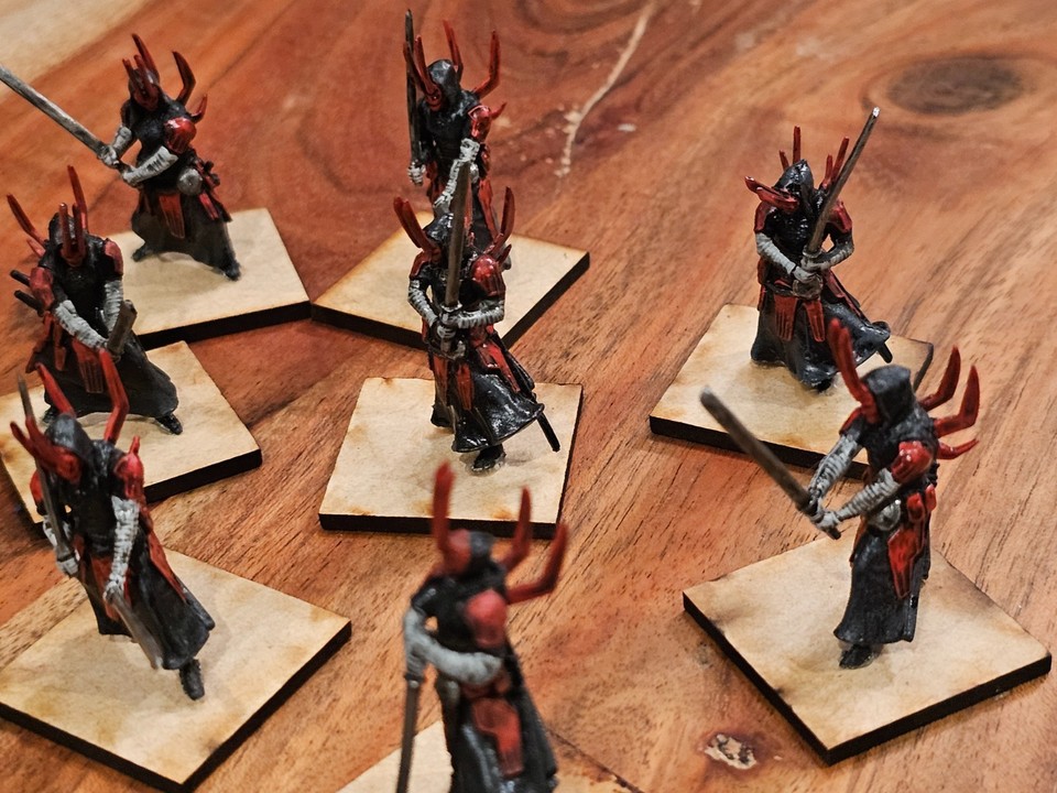 Cool Mini or Not Wrath of Kings House Nasier Ashmen Samurai Painted x10 ...