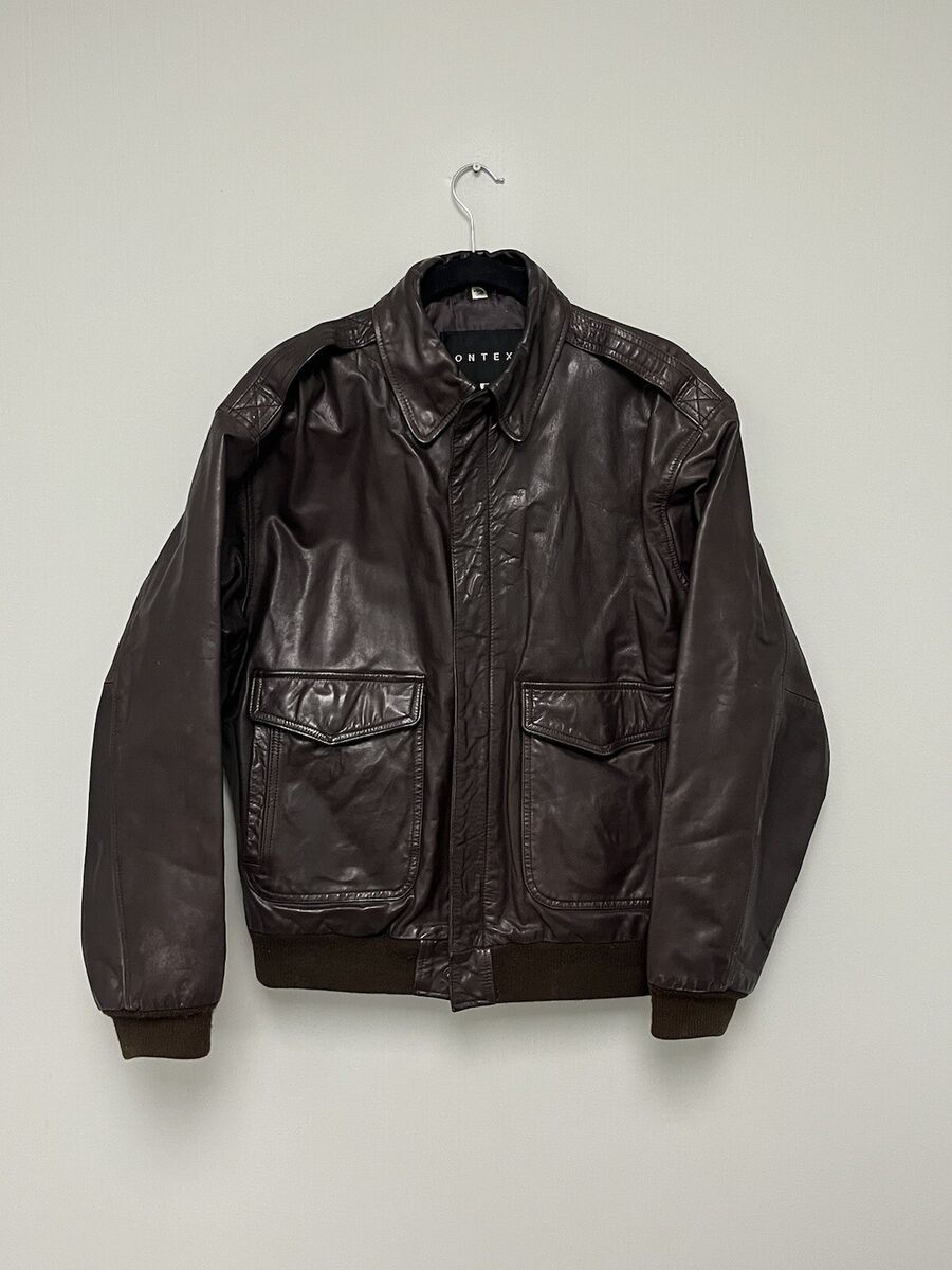 Vintage Context Leather Bomber Jacket. Size Medium. | eBay Vintage Context Leather Bomber Jacket. Size Medium. | eBay