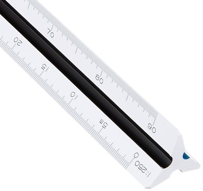 SHINWA Triangle Various Scale Measure Ruler Ruler Stationery 30cm 74962 ...