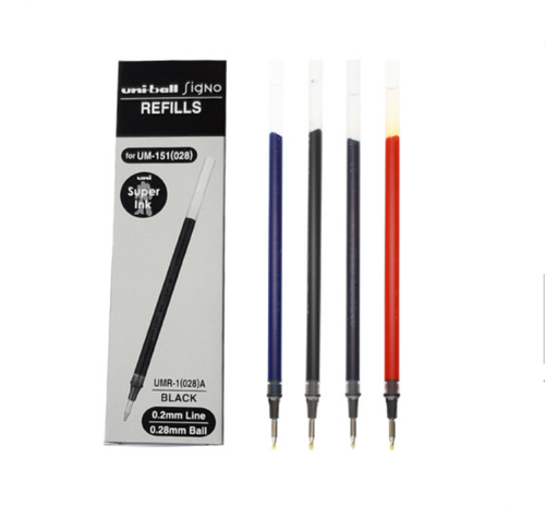 10pcs Uni Ball Signo Ballpoint Pen Refill 0.28 mm UMR-1-28 / Free ...