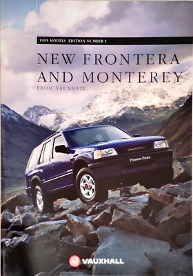 Vauxhall Frontera & Monterey Brochure 1995 v10371 | eBay UK