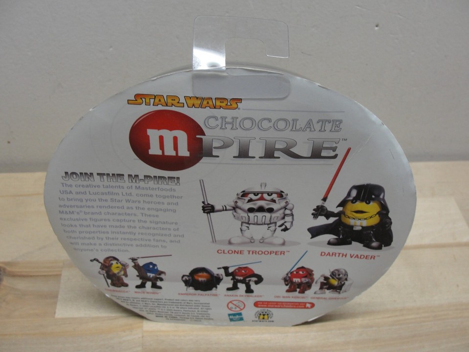NEW SEALED 2005 M&M STAR WARS CHOCOLATE MPIRE DARTH VADER CLONE TROOPER ...