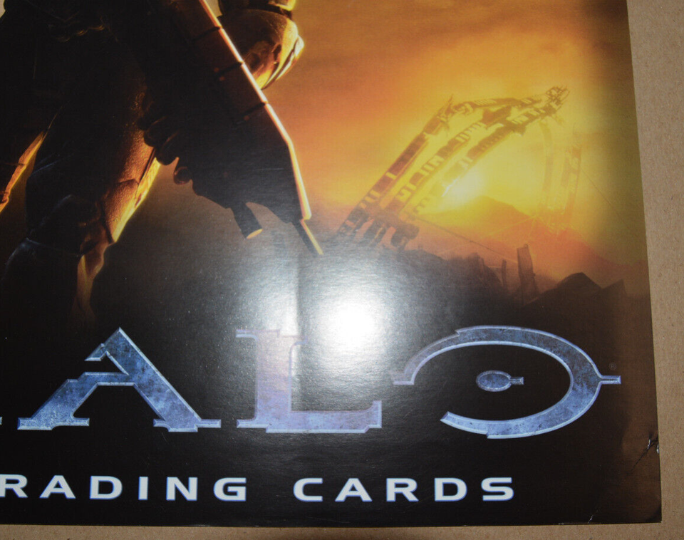 TOPPS VERY RARE HALO TRADING CARDS DEALER BROCHURE SELL SHEET PROMO AD ...