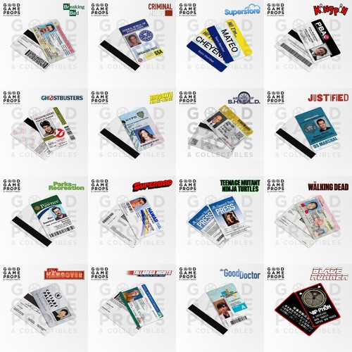 Movie Prop / Cosplay Custom PVC ID Card | Novelty Designs | Any Design ...