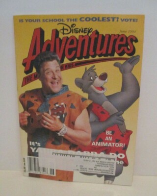 DISNEY ADVENTURES KIDS MAGAZINE JOHN GOODMAN FLINTSTONES BALOO COVER ...