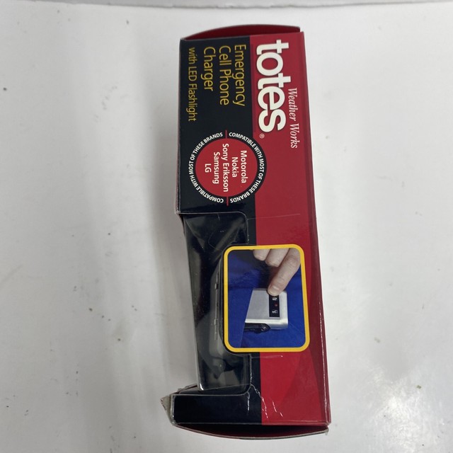 Totes Emergency Cell Phone Charger With LED Flashlight for sale online ...