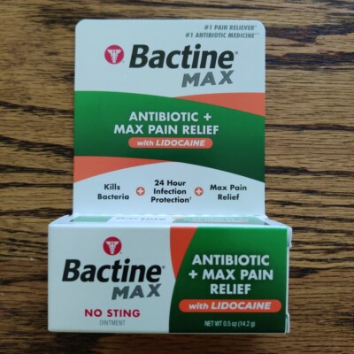 Bactine MAX Antibiotic + Pain Relieving Ointment - Antibiotic Ointment ...