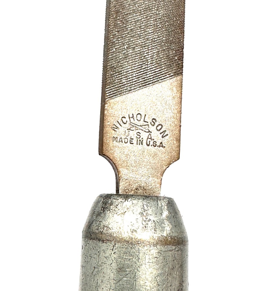 Lutz File & Tool USA #2 Ferrule Wooden Handle Nicholson Cut Flat Pillar ...