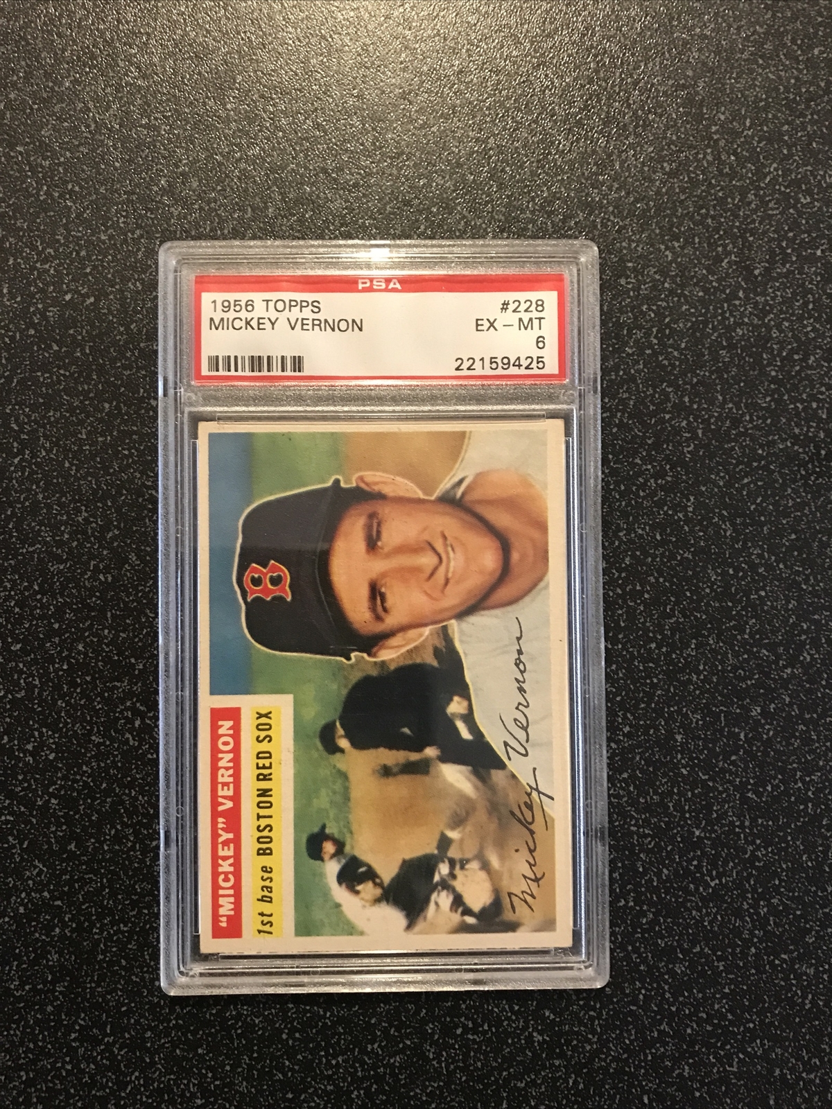 MICKEY VERNON 1956 Topps CARD# 228 PSA 6 EX-MT BOSTON RED SOX | eBay