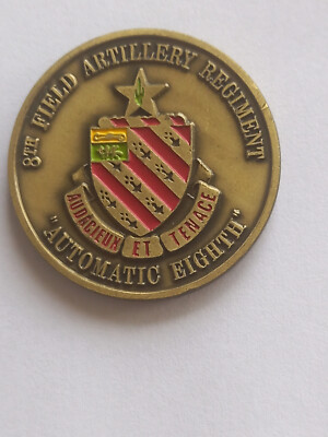 CHALLENGE COIN 8th FIELD ARTILLERY REGIMENT AUTOMATIC FIGHT KOREA ...
