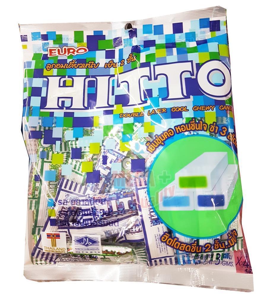 2 X Hitto Double Layer Cool Chewy Candy Ecalyptus Spearmint Peppermint ...