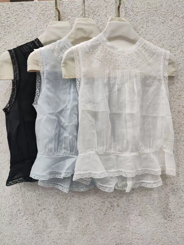 Women Doen Round Neck Lace Sleeveless Tank Top | eBay