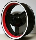 RED WHITE CUSTOM INNER RIM DECALS WHEEL STICKERS STRIPES TAPE GRAPHIC ...