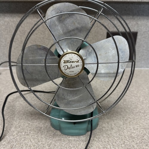 Vintage Wizard Deluxe Table Fan 6JC2000 Works | eBay