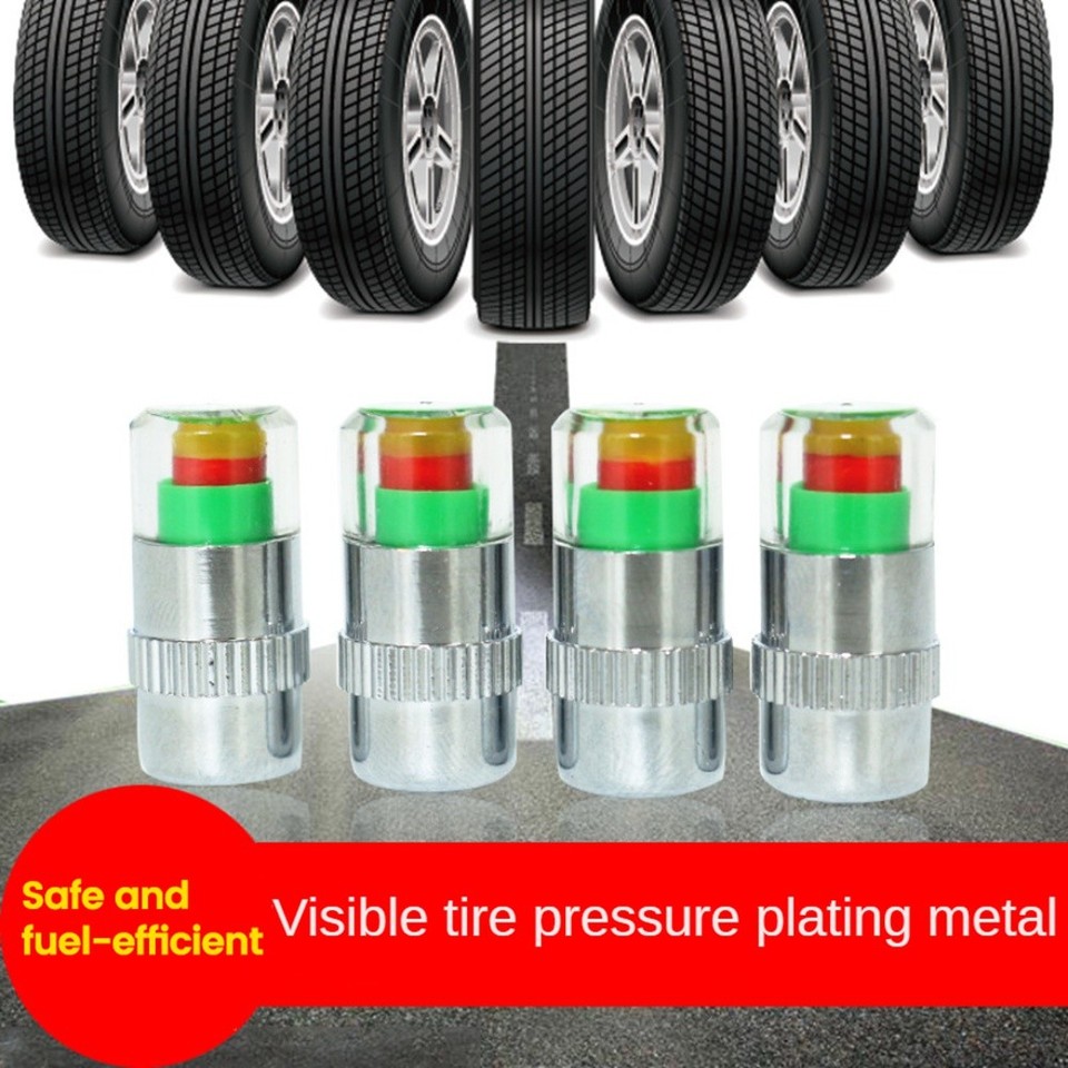 4Pc Car Tire Pressure Indicator Tire Pressure Indicator Alert ...