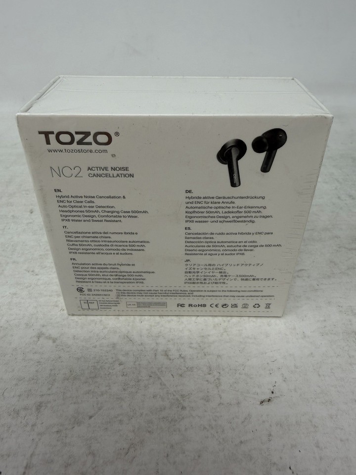 TOZO NC2 Hybrid Active Noise Cancelling Wireless Earbuds ANC w/ IPX6 ...