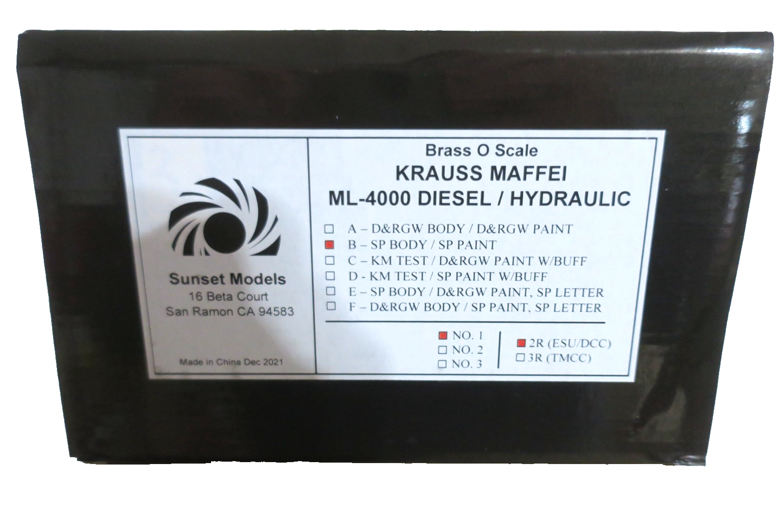 3RD RAIL BRASS KRAUSS MAFFIE ML-4000 DEISEL HYDRAULIC SOUTHERN PACIFIC ...