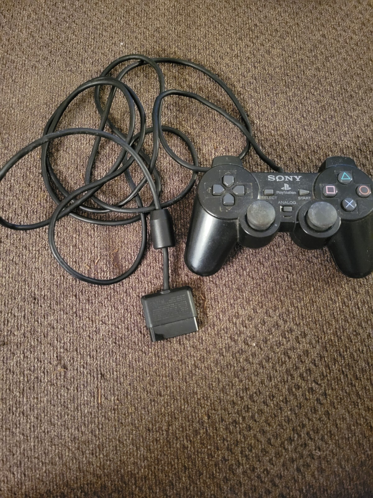 Sony PlayStation 2 PS2 - Original OEM DualShock 2 Controller Black ...