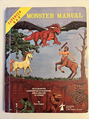 MONSTER MANUAL 1980 5th print 1st Edition Dungeons & Dragons EXC! | eBay