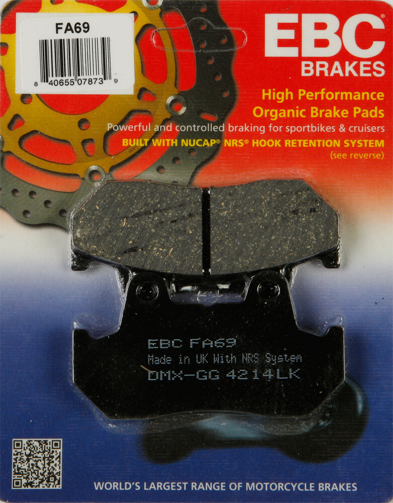 EBC 1 Pair FA Series Organic Replacement Brake Pads MPN FA69 | eBay
