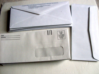 Window #9 Envelopes Security Single Window Mailing 4-7/8” x 8-7/8” 50 ...