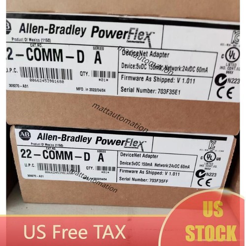 New IN BOX AB 22-COMM-D Powerflex Devicenet Adapter Module Series A ...