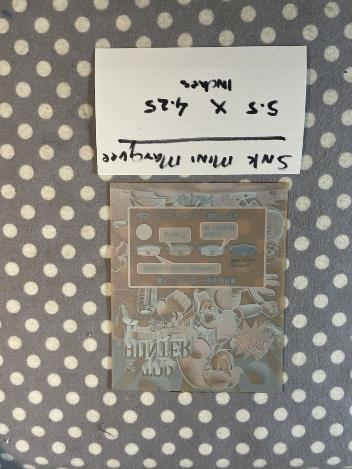 FATAL FURY Original Mini marquee for MVS Neo Geo Arcade Game system | eBay