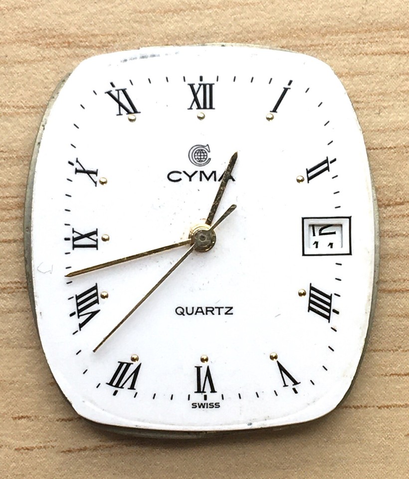 Cyma Cal. 955 414 Not Working For Parts Quartz 26.3Mm X 29.3Mm 955.414 ...