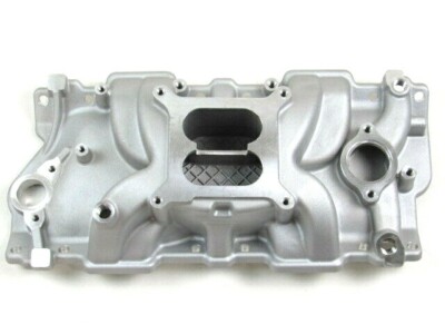 1955-86 SBC Chevy 283 327 350 Aluminum Intake Manifold 1500-6500 Satin ...