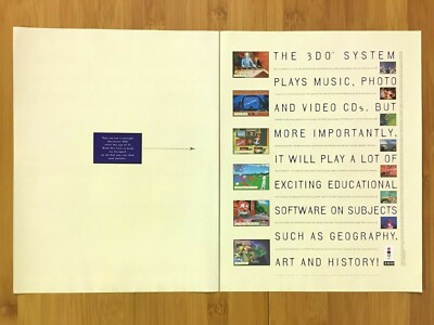 1994 3DO Console Vintage Print Ad/Poster Official Authentic System ...