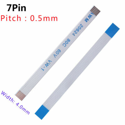 FFC/FPC Flexible Flat Cable Pitch 0.5mm 7-Pin 7P 20624 80C 60V 50mm ...