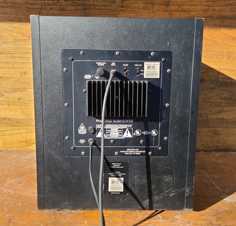 Techwood PSW112 12" 100W Subwoofer System | eBay