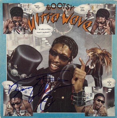 BOOTSY COLLINS SIGNED “ULTRA WAVE” VINYL ALBUM COVER FUNK MUSIC ...