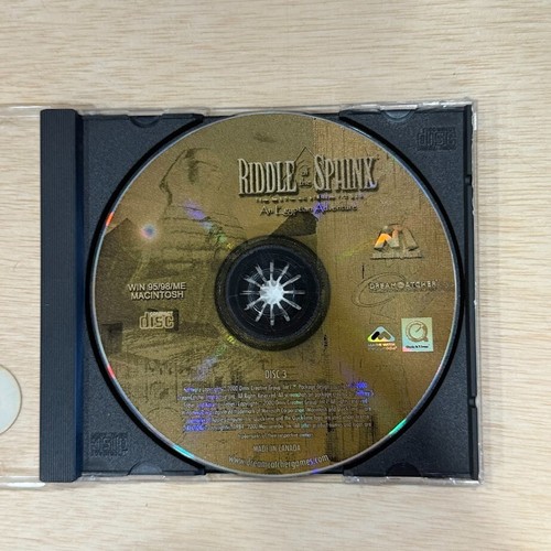 Riddle of the Sphinx PC CD-ROM Game 2000 DreamCatcher Win/Mac Adventure ...