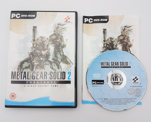 Metal Gear Solid 2 Substance - PC DVD-ROM - VR Missions - Konami - Fast ...