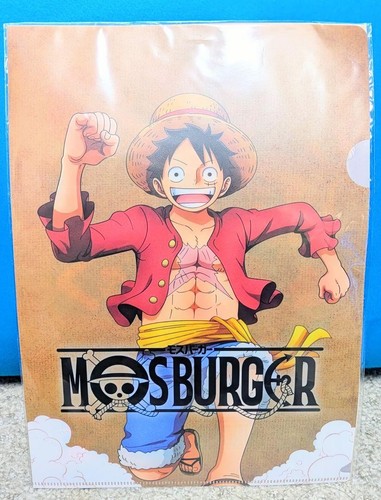 Mos Burger One Piece Clear File Monkey D Luffy | eBay