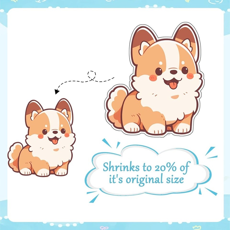 A5 ShrinkyDink Schlüsselanhänger-Set, Shrink Dinks Papier-Sets für ...