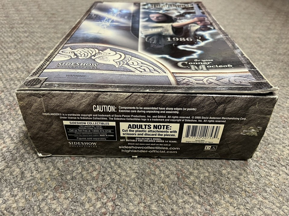 + Sideshow Collectibles 2005 Highlander Origins Conner MacLeod Figure ...