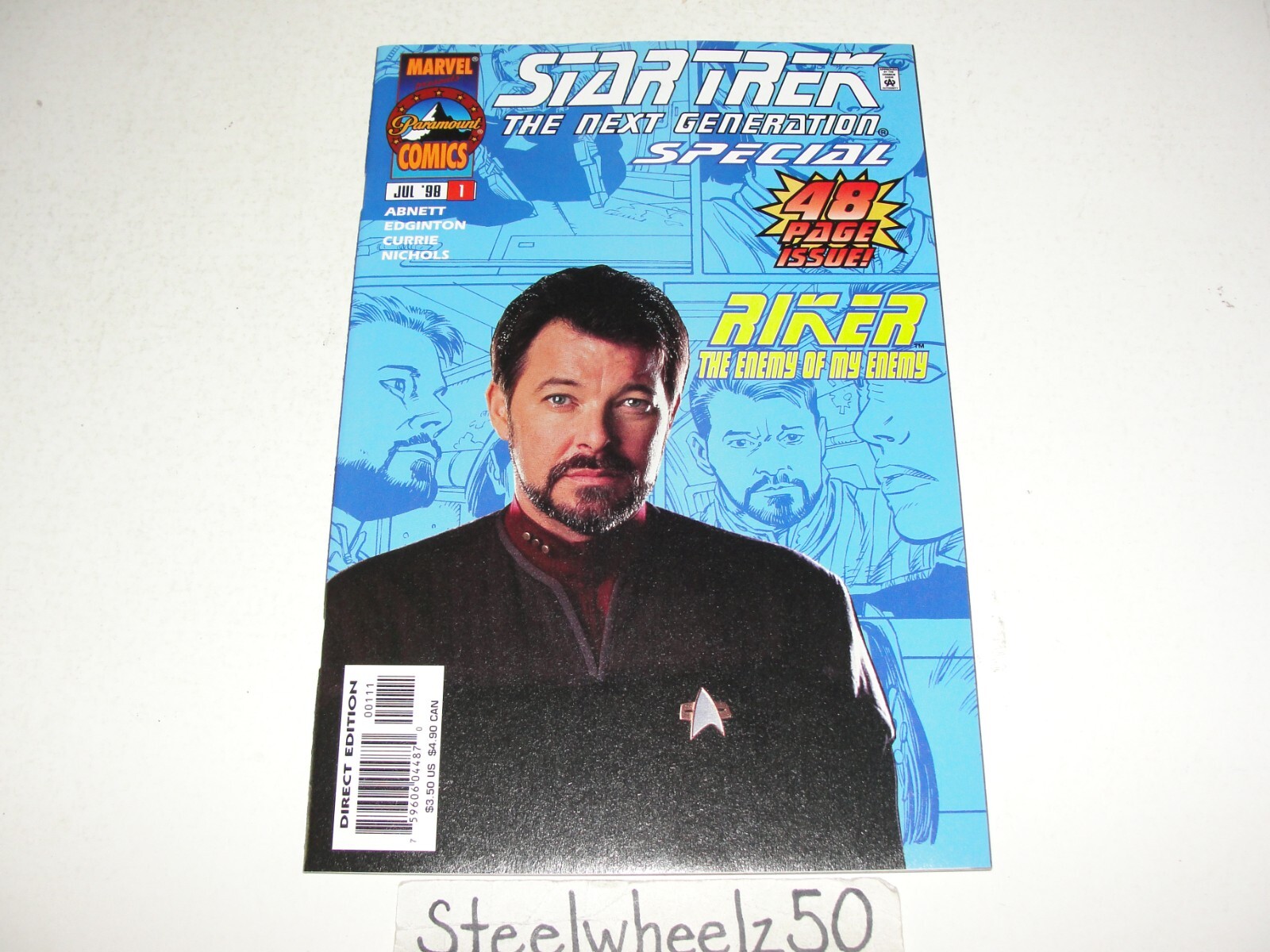 Star Trek The Next Generation Riker Special #1 Comic Marvel 1998 TNG ...