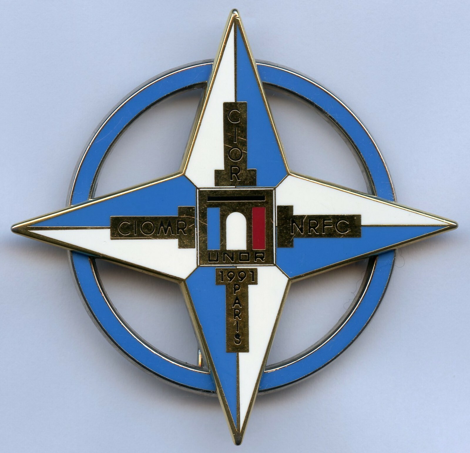 France Army National Union of Reserve Officers Unor CIOR 1991 Badge ...