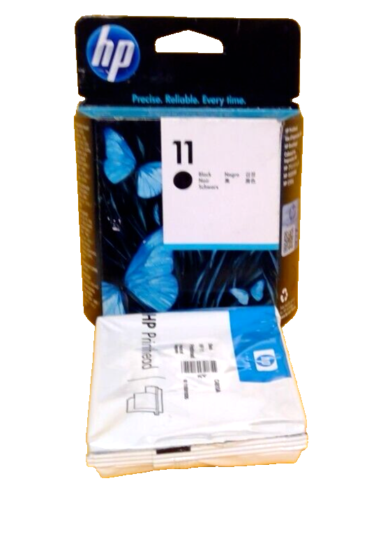 Genuine OEM HP 11 Black C4810A Printhead Ink Bulk Packaging FREE ...
