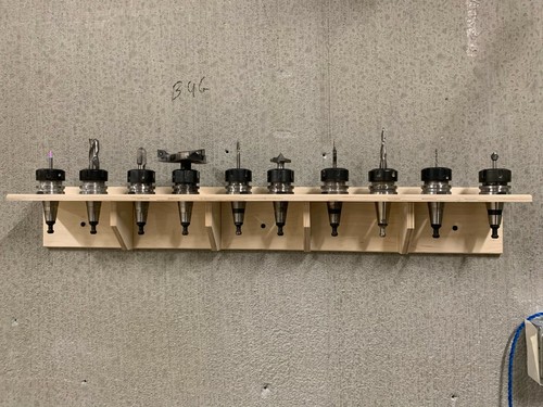 Collet Tool Holder 10-Slot Garage Storage Rack Wood Shelf Organizer | eBay