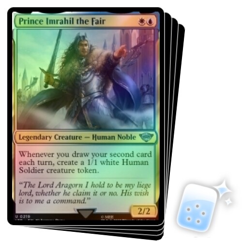 FOIL PRINCE IMRAHIL THE FAIR X4 The Lord Of The Rings Magic MTG MINT ...